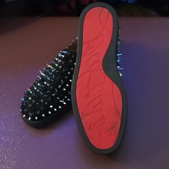 Christian Louboutin | Shoes | Mens Loubs Mixed Spikes Boat Shoes Multi ...